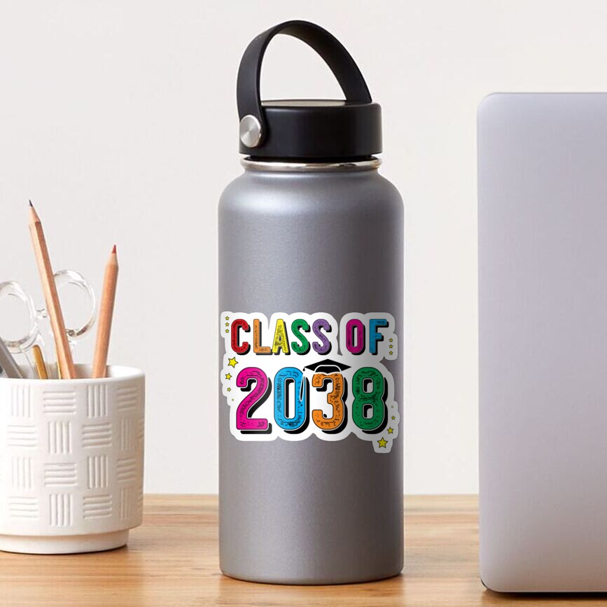 "Class Of 2038 Graduation Senior" Sticker by ZNOVANNA | Redbubble