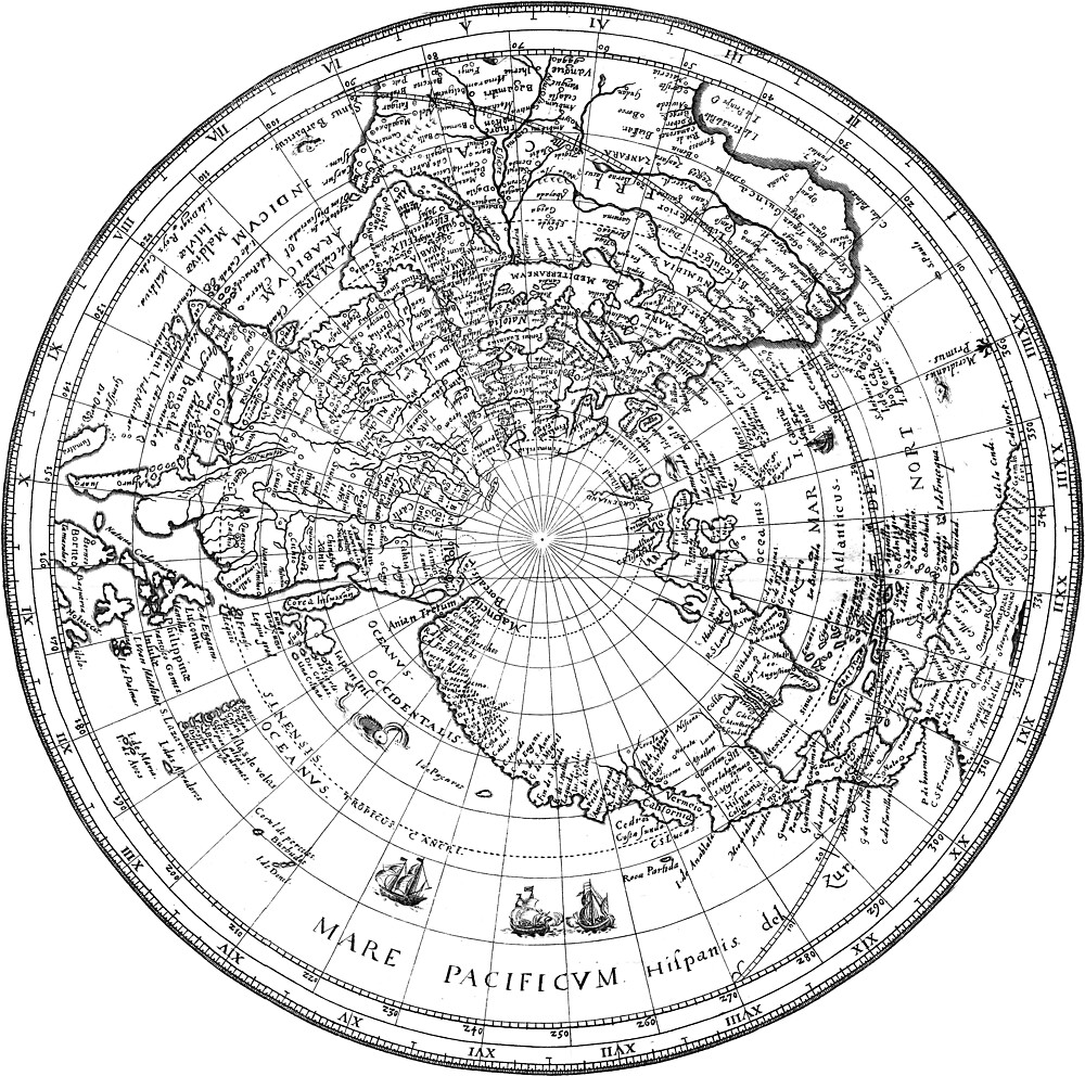 "World Map 1628 (Northern Hemisphere)" by VintageLevel | Redbubble