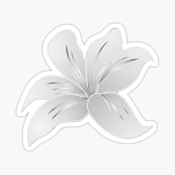 "Grey Floral Design" Sticker by ApoorvaRai | Redbubble