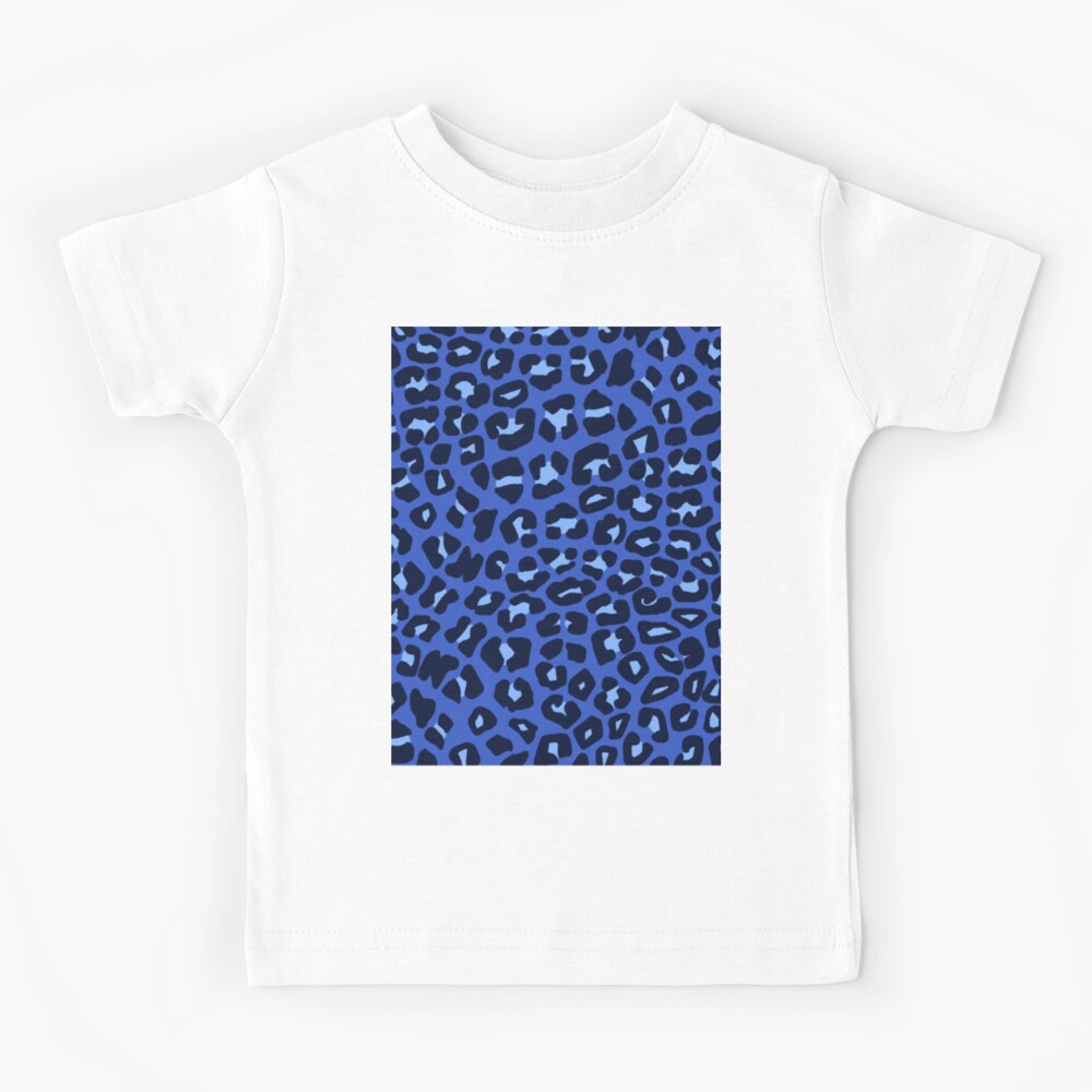 "Blue Leopard Print" Kids T-Shirt for Sale by OneThreeSix | Redbubble