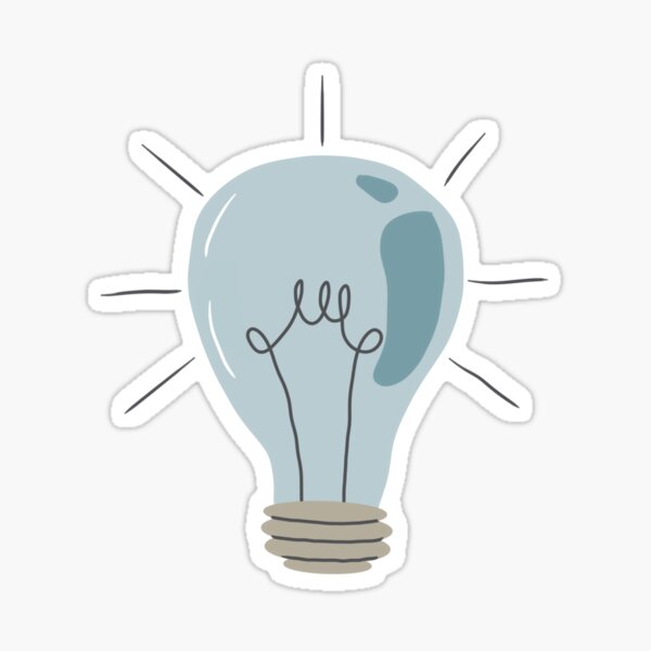 "Light Bulb" Sticker for Sale by karissajoy | Redbubble