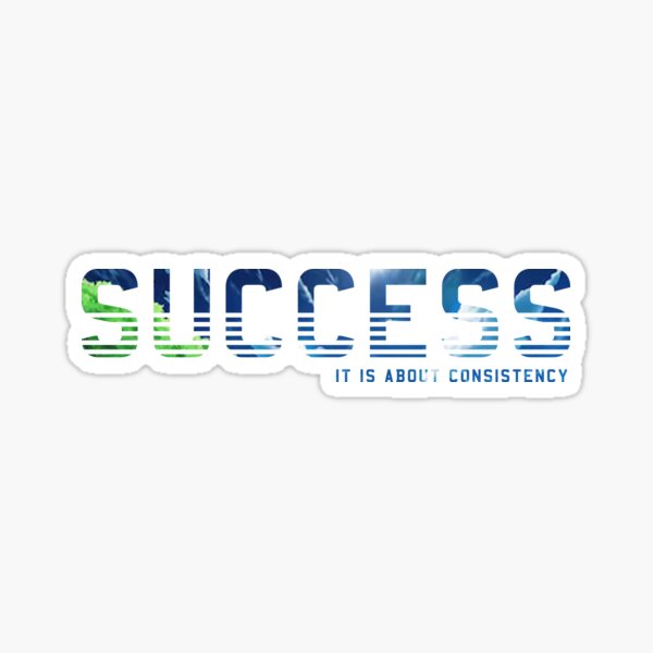 "Word Design (Success)" Sticker for Sale by Lakisha0326 | Redbubble