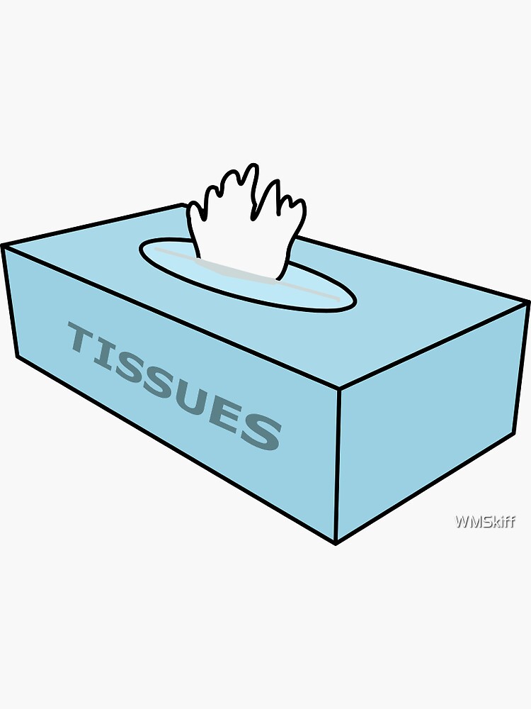 "Tissue Box" Sticker by WMSkiff | Redbubble