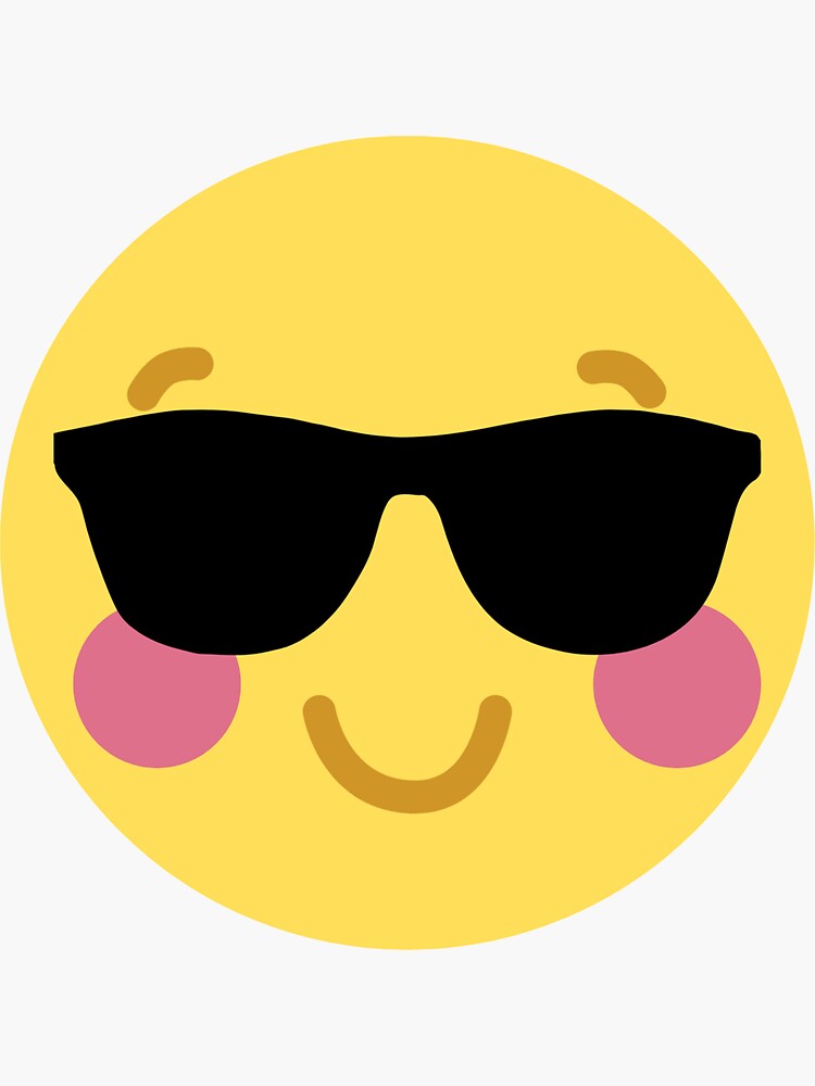 "Thug life emoji" Sticker for Sale by IlonaP99 | Redbubble
