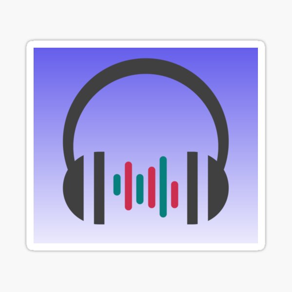 "Music logo" Sticker for Sale by Rahulfashion | Redbubble