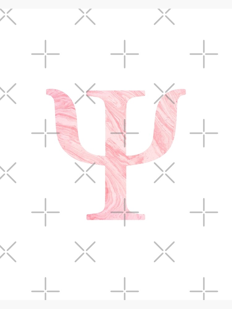 Lámina fotográfica «Psicología Mármol Rosa Psi Símbolo» de Elhafdaoui ...