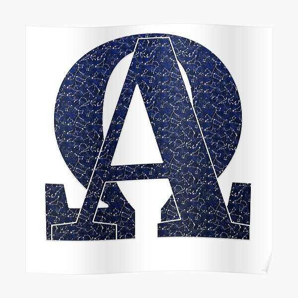 "Alpha and Omega, Greek alphabet" Poster for Sale by elgreko | Redbubble