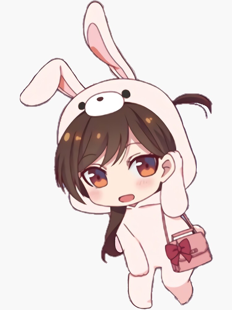 Pegatina «Mizuhara Chizuru Chibi | Alquilar una novia» de CeruleanArt ...