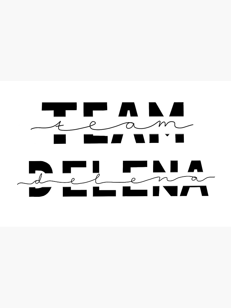 "Team Delena Sticker" Sticker for Sale by Sofia Bella | Redbubble