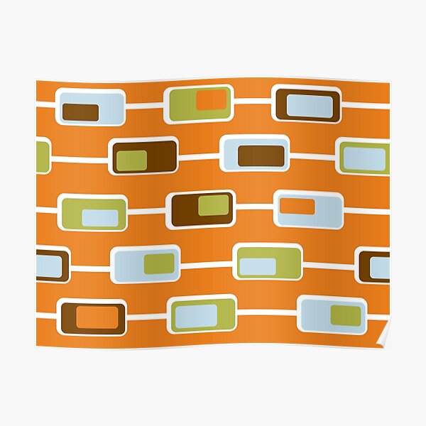 "60s Boxes" Poster for Sale by UDDesign | Redbubble