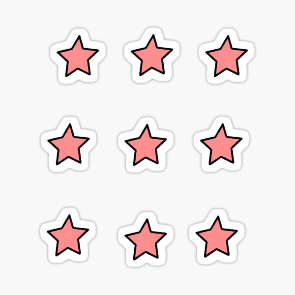 "red star sticker pack" Sticker by margaretpalmer | Redbubble