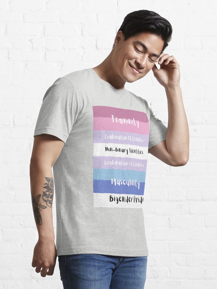 "Bigender Flag Meaning" T-shirt for Sale by ZayZayDesigns | Redbubble ...