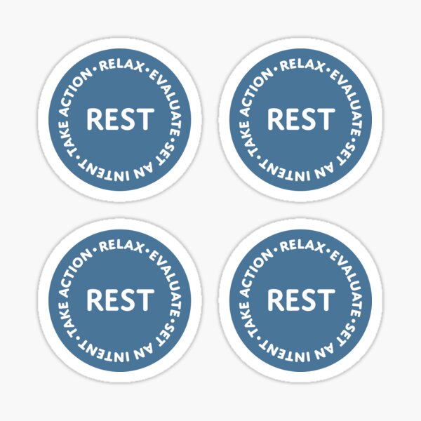 "REST DBT Reminder" Sticker for Sale by HiNoonStudio | Redbubble