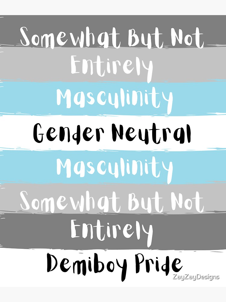 "Demiboy Pride Flag Meaning" Sticker for Sale by ZayZayDesigns | Redbubble