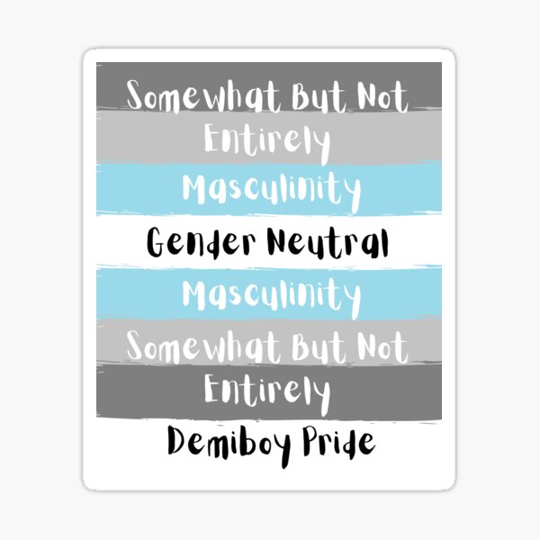 "Demiboy Pride Flag Meaning" Sticker for Sale by ZayZayDesigns | Redbubble