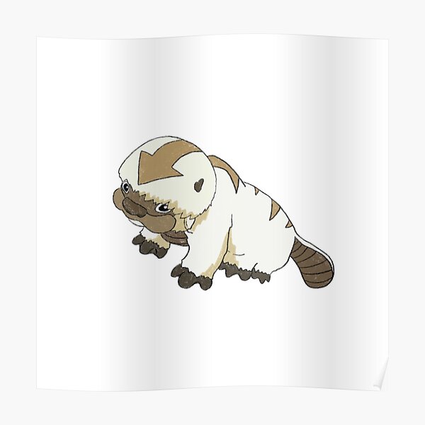 Póster «Appa - Avatar (ATLA) - Dibujo texturizado» de PleatedCircles ...