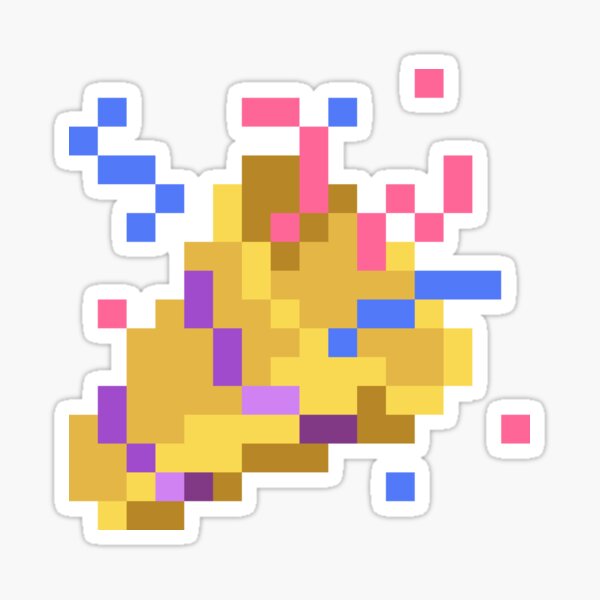 "Pixel Party Popper Emoji" Sticker for Sale by DoctorHiccups | Redbubble