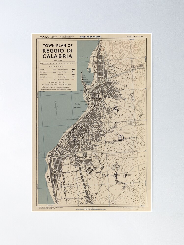 Oficina Crucitti Reggio Calabria Italy Map The Squares Of Reggio