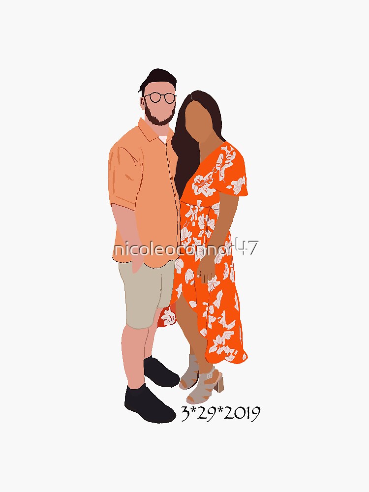 "Kaitlyn and Nic" Sticker by nicoleoconnor47 | Redbubble