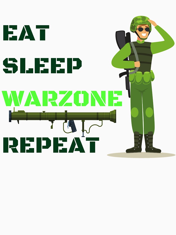 "Warzone Call of Duty - Eat Sleep Warzone Repeat" Pullover Hoodie for ...