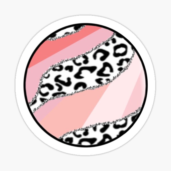 "Circle with cheetah and striped patterns. " Sticker for Sale by ...