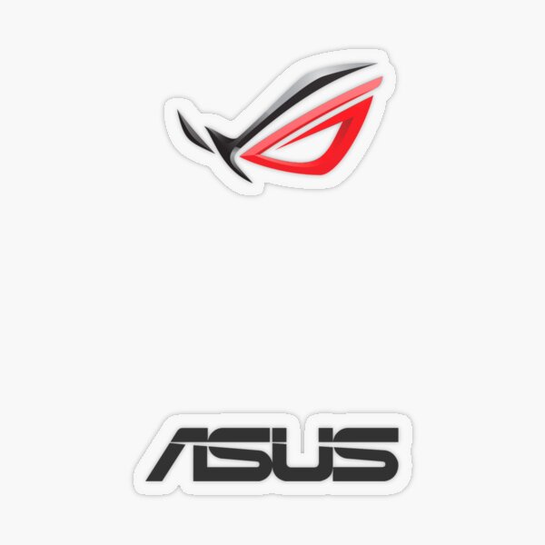 "Asus Rog (Republic of gamers) " Sticker by CookiesPrints | Redbubble