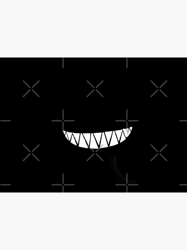 "Face Mask - Sharp Anime Demon Teeth" Sticker for Sale by BonafideC ...