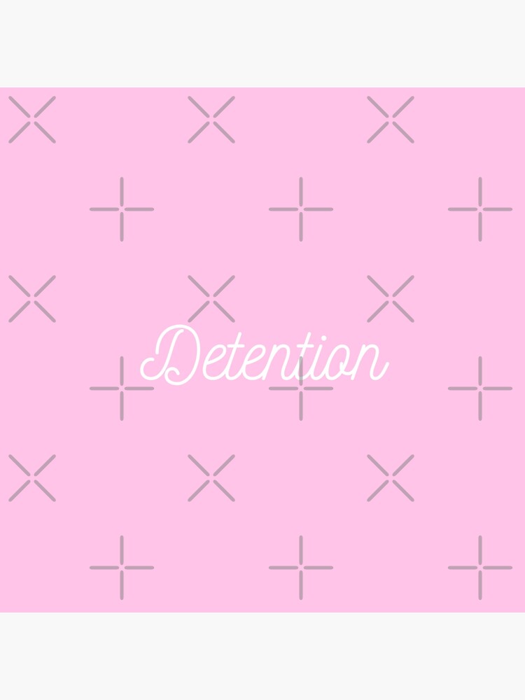 "Detention" Sticker for Sale by YannaSoLovely | Redbubble