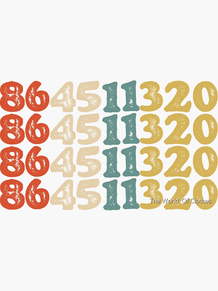 "864511320 Anti Trump 8645 Trump - Election Vote Out Trump" Sticker for ...