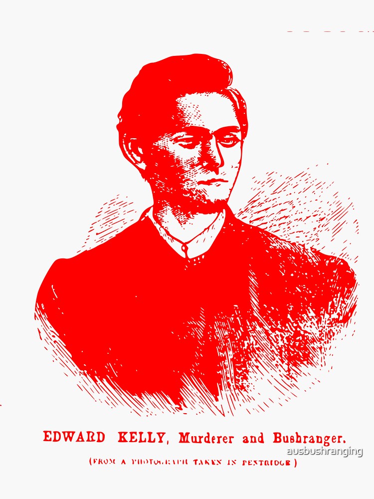 "Edward Kelly" Sticker by ausbushranging | Redbubble