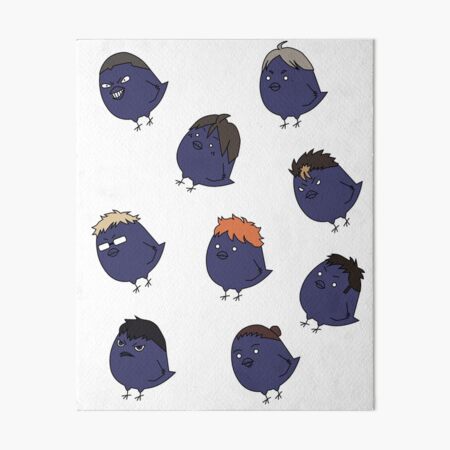 "Karasuno Crows 2.0" Art Board Print by tapirink | Redbubble
