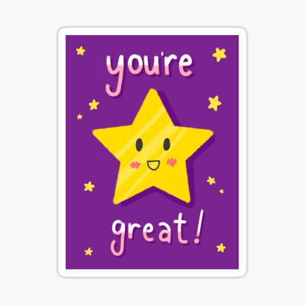 Sticker « Tu es genial », par aliciawheatley | Redbubble