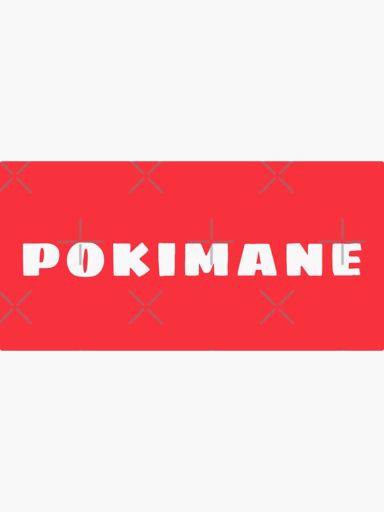 "pokimane" Sticker for Sale by Uhhnad | Redbubble