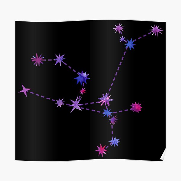 "Andromeda Watercolor Constellation Space Artwork" Poster for Sale by ...