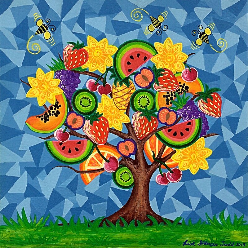 "Tutti Fruti Tree" by Lisafrancesjudd | Redbubble