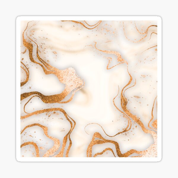 "Luxury White-Gold Marble" Sticker for Sale by Bestoos | Redbubble