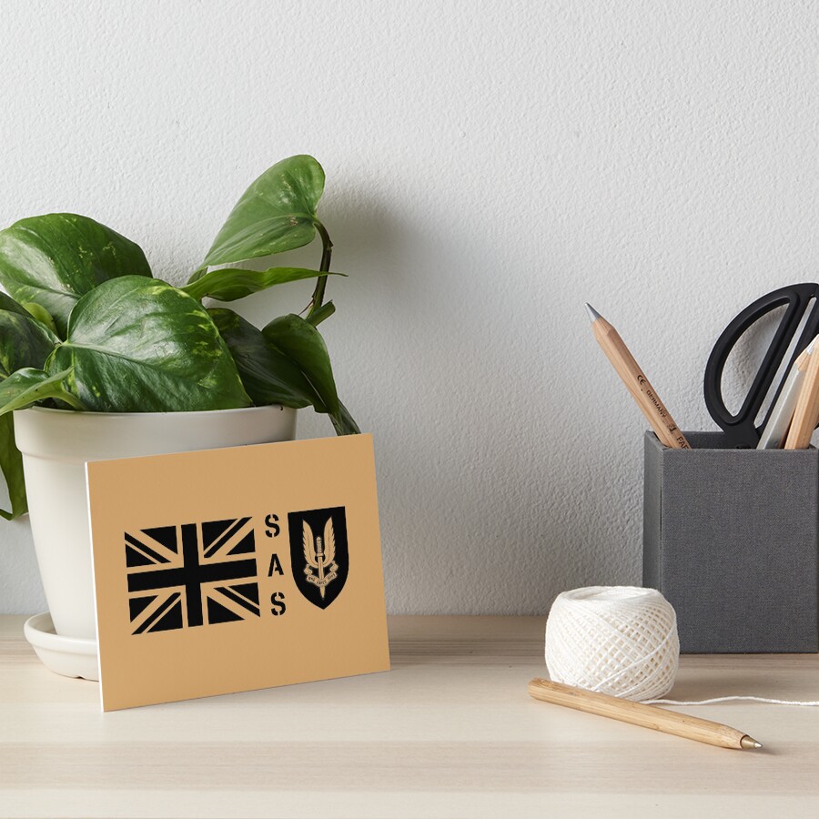 "British SAS Special Air Service Logo" Art Board Print by aliberalino ...