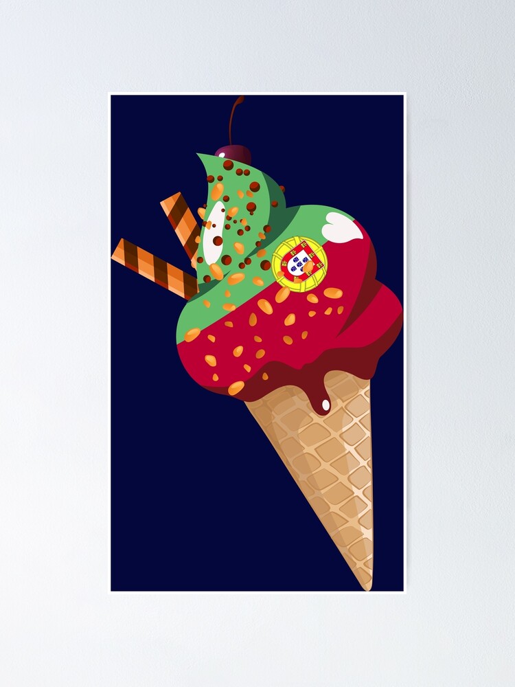Póster «World Flags Ice Cream / Helado de Portugal» de KC1max | Redbubble