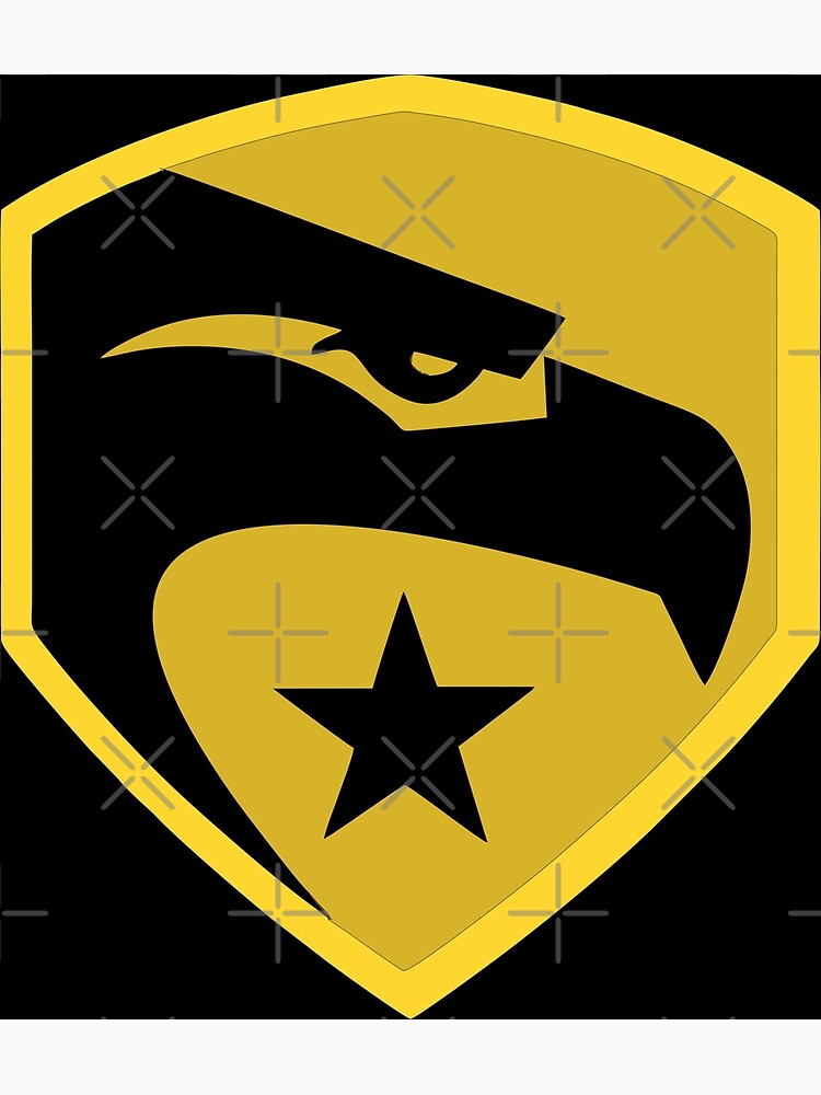 "Gi Joe Eagle Logo Artwork" Art Print by aliberalino | Redbubble