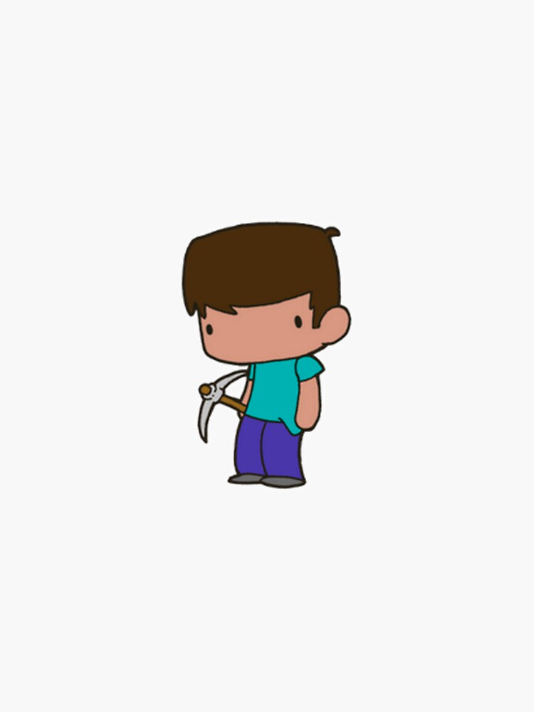 "Minecraft Steve" Sticker for Sale by DIMIART | Redbubble