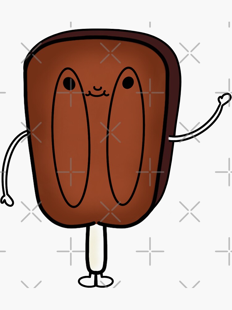 "Happy Fudgepop" Sticker for Sale by Designs-by-Coco | Redbubble