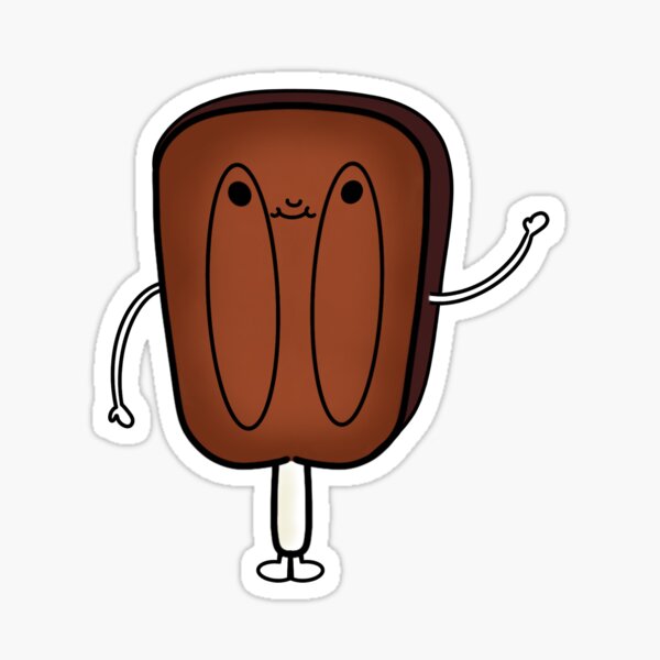 "Happy Fudgepop" Sticker for Sale by Designs-by-Coco | Redbubble