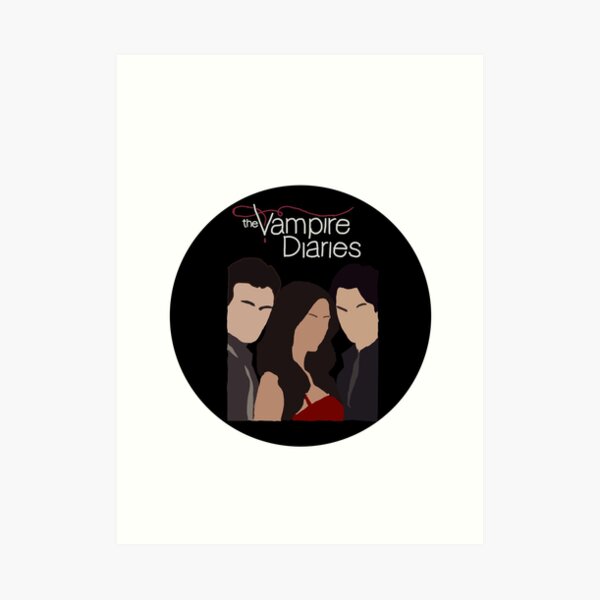 "TVD logo with characters" Art Print for Sale by juliastrum | Redbubble