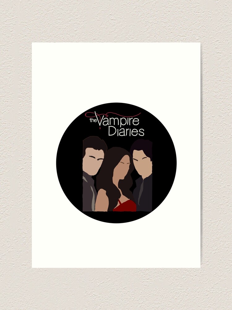 "TVD logo with characters" Art Print for Sale by juliastrum | Redbubble