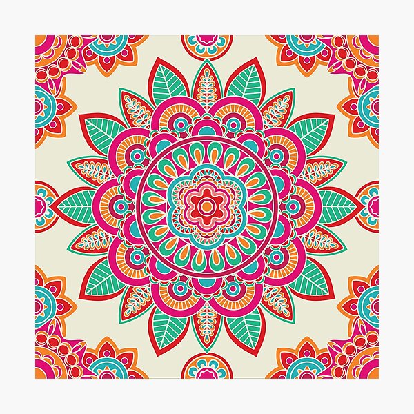 "Boho Hippie Pattern" Photographic Print for Sale by artdesignforyou ...