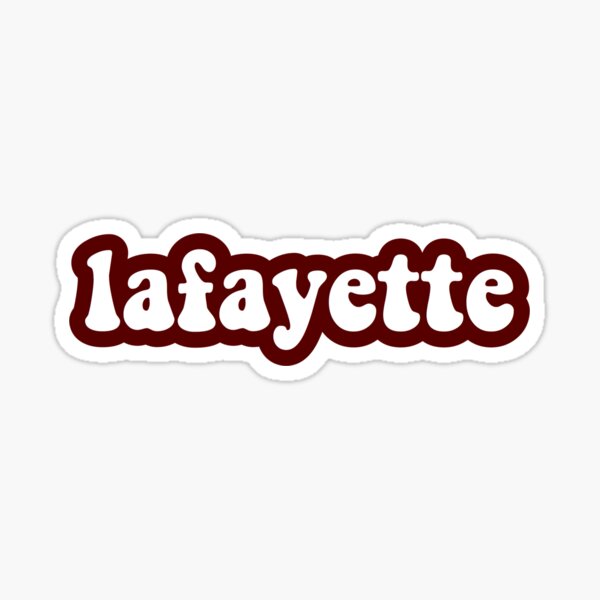 "Retro Lafayette" Sticker for Sale by smstickersx | Redbubble