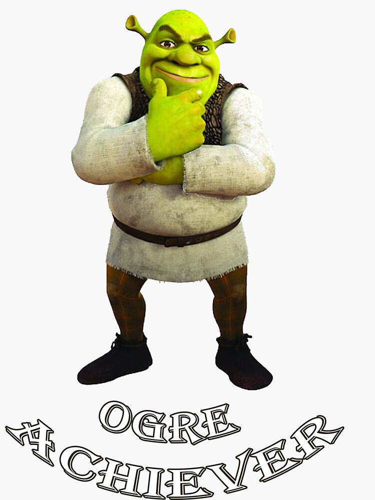 "Shrek pun sticker" Sticker for Sale by KareemDawood | Redbubble