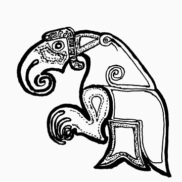 "Eagle - Vendel Style" Sticker for Sale by Jenny Stone | Redbubble