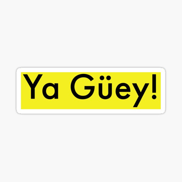 "Ya Guey! Box Logo Design " Sticker for Sale by TrendyMex | Redbubble