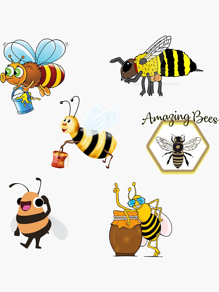 "Bee meme" Sticker by rikmoney | Redbubble
